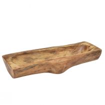 Floristik24.at Holz Deko mit Mulde Dekoschale Holz 40,5×12×6,5cm-15156