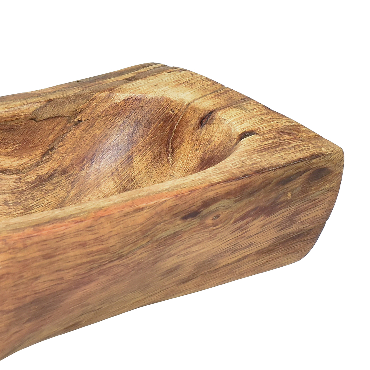 Floristik24.at Holz Deko mit Mulde Dekoschale Holz 40,5×12×6,5cm