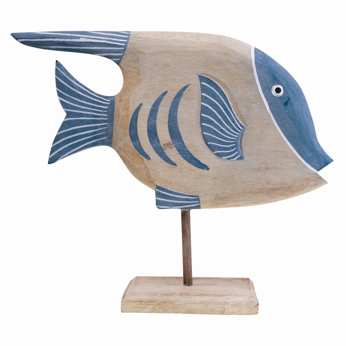 Floristik24.at Holz Fisch Deko Groß, Deko Fisch stehend H30cm-42828-414
