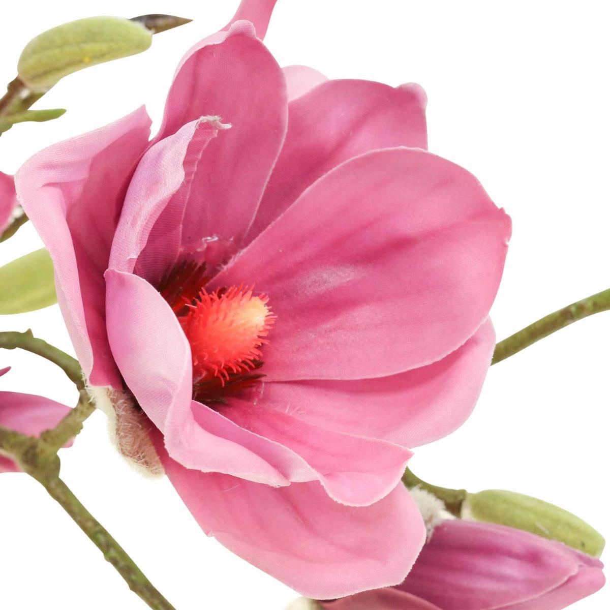 Floristik24.at Kunstblume Magnolienzweig, Magnolie Pink Rosa 92cm-07737