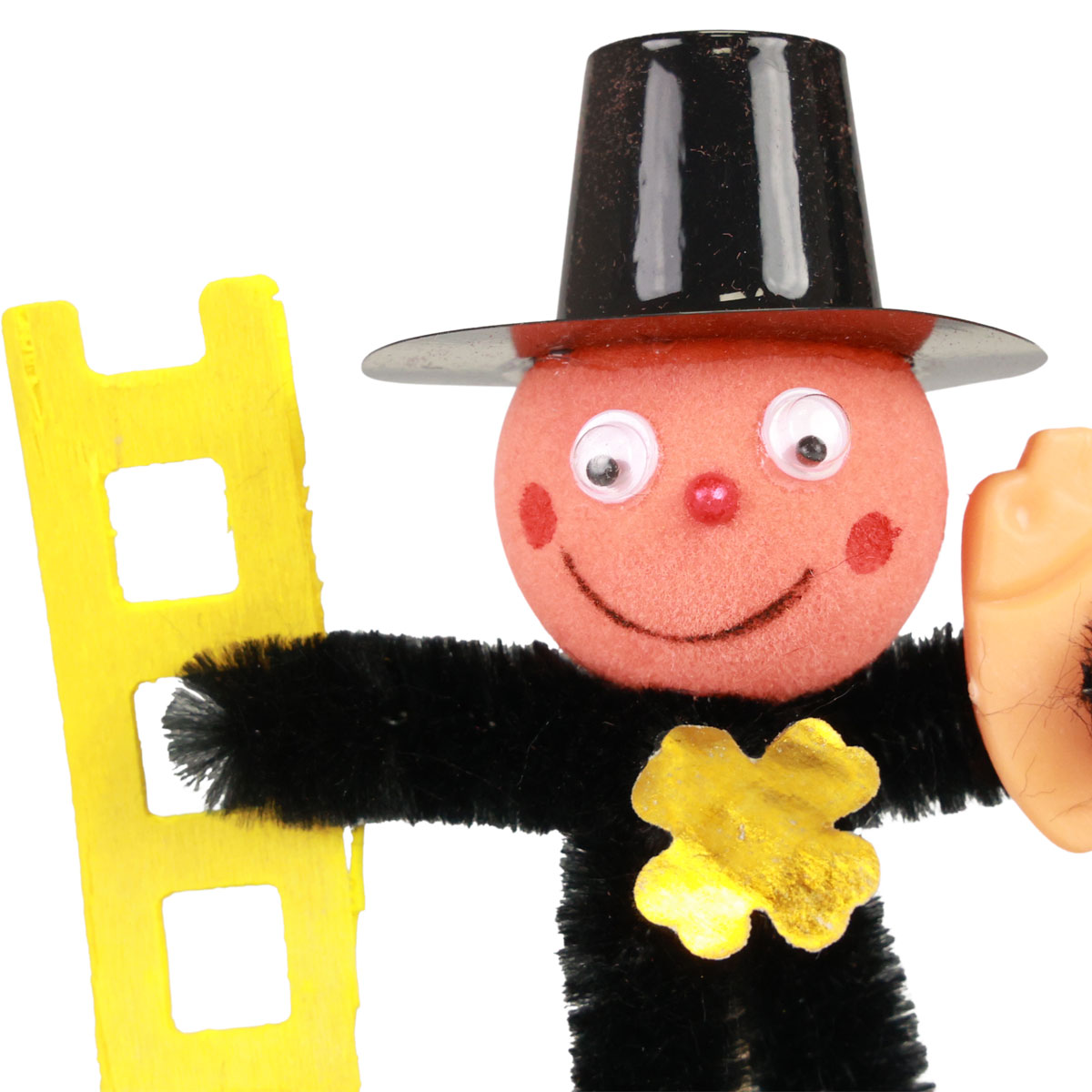 Floristik24.at Schornsteinfeger Blumenstecker, Silvester Deko L17cm H11cm 24St-14658